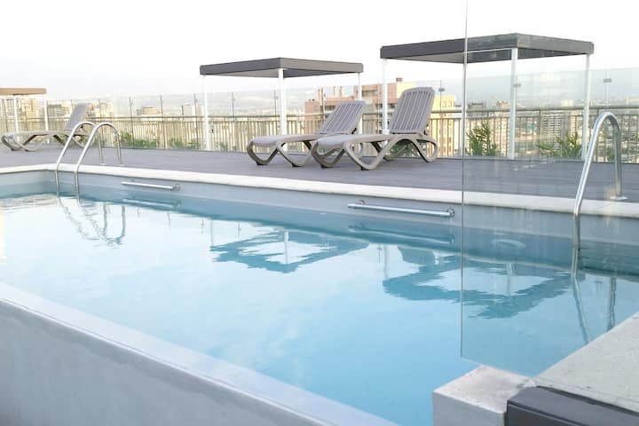 Santiago (Piso 14) Parking, Wi-fi, Piscina, Metro - Santiago (Chile)