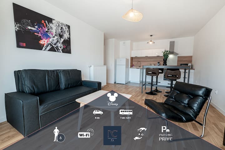 *Disneyland-paris* 6 Pers, Parking, Wifi - Chessy