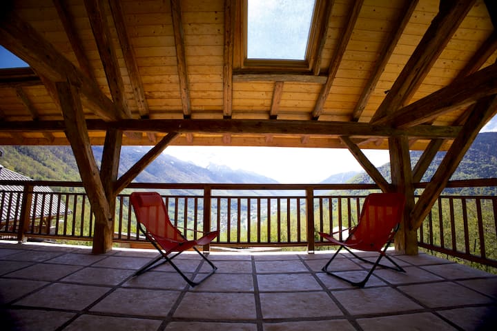 Les Garzons - Incroyable Vue, Gîte, Sauna - Areches Beaufort