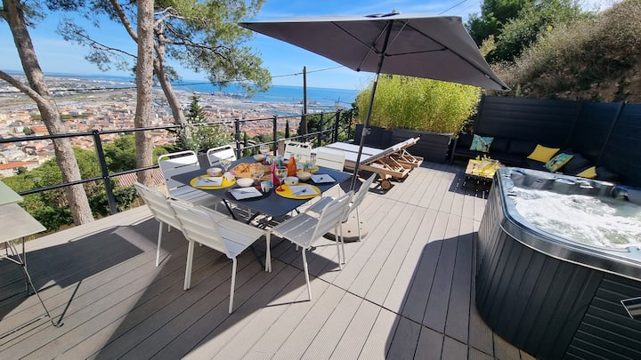 Villa Rouquier Vue Panoramique Exceptionnelle Clim - Sète