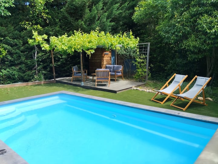 Proche Carcassonne Chambre Piscine Salon Cuisine - Limoux