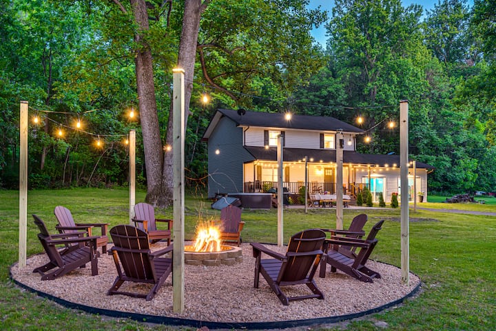 Riverfront Gem + Snp Mountain Magic + Hot Tub - Shenandoah, VA