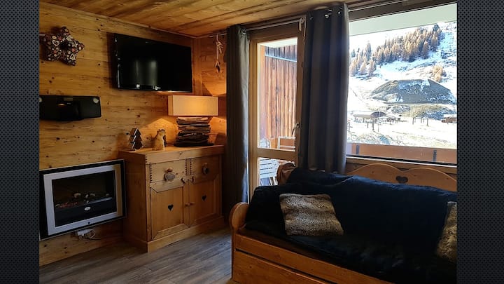 Appart 6 Pers La Plagne Bellecote Skis Aux Pieds - Belle Plagne