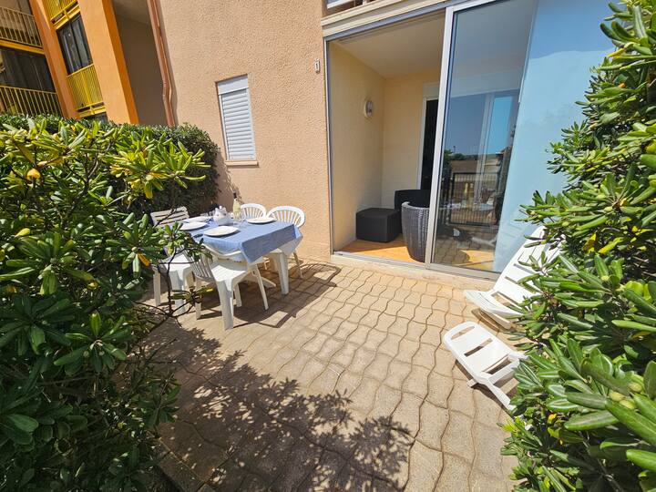 Appartement Face Mer Rez Jardin - Leucate