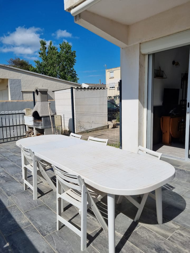 T2 Terrasse à 150 M De La Plage - Saint-Pierre-la-Mer