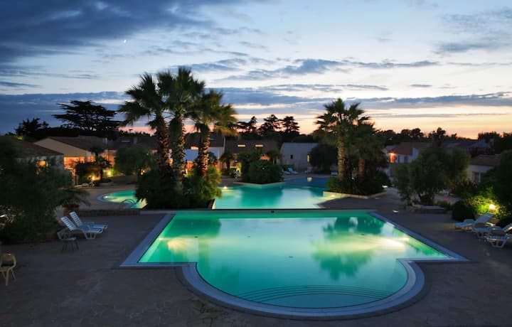 Mobil Home 1 Chambre Camping 5* - La Couarde-sur-Mer
