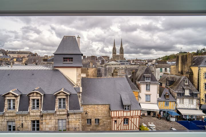 Le Terre Au Duc - Vue Cathédrale - Quimper