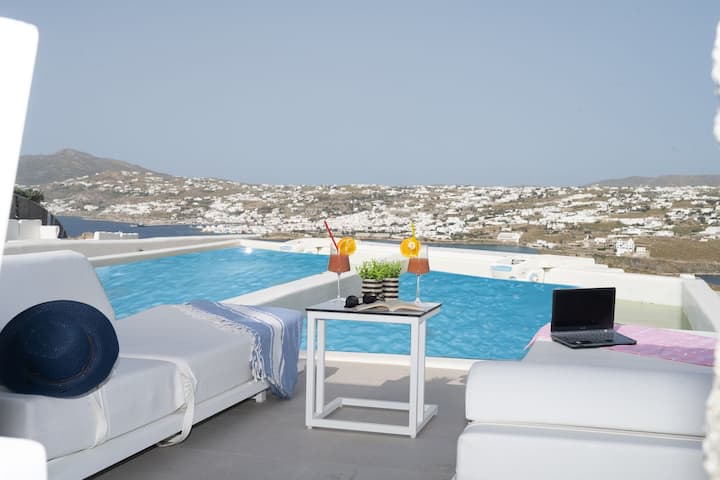 Hidden Gem Villa & Private Pool - Mykonos