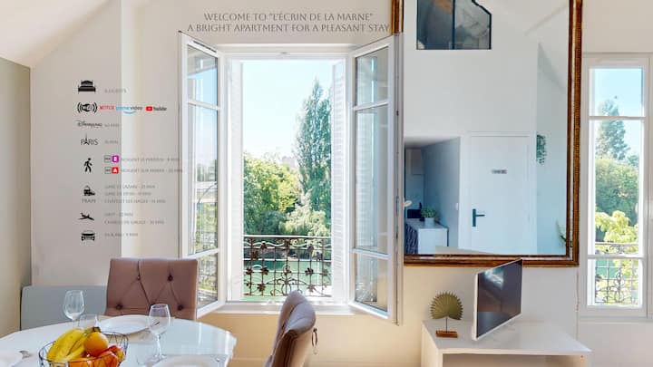 Appartement 2 Chambres Proche Paris & Disney - Nogent-sur-Marne