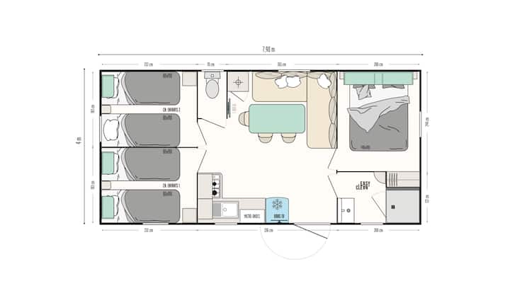Mobil Home  6 Personnes  5 Lits - Argelès-sur-Mer