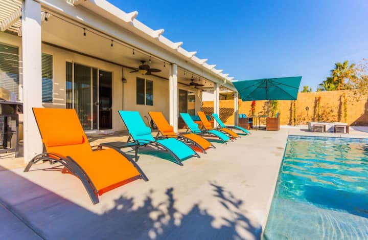 The Breeze: Heated Pool, Hot Tub, Fire Pit, Bbq - Indio, CA