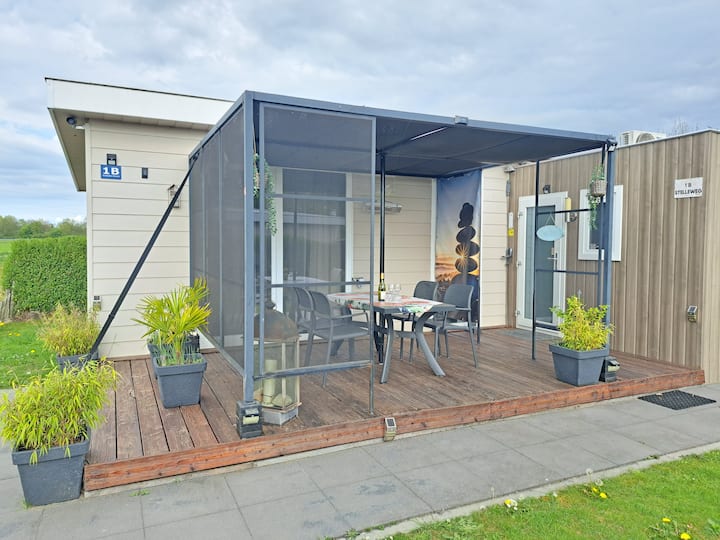 Chalet Hart Van Zeeland  Terras&natuur Vp086 - ゼーラント