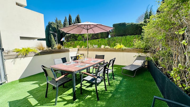 Charme & Soleil, 2p Clim, Wifi, Terrasse, Parking - Castelnau-le-Lez