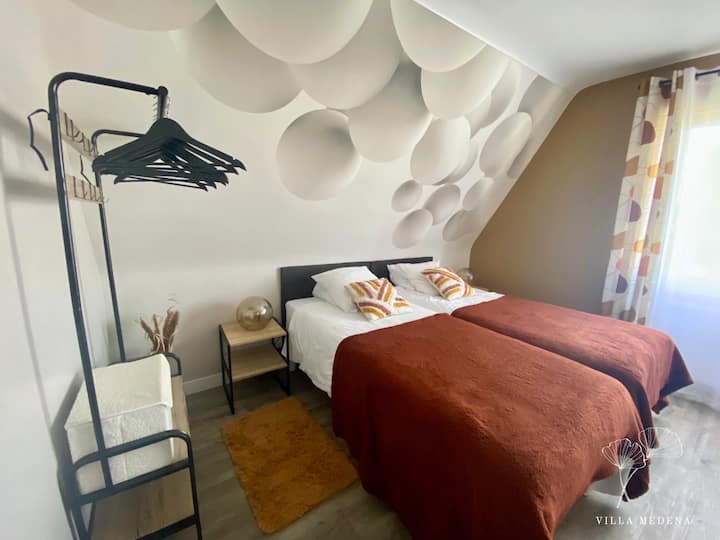 Chambre "Bulles", Villa Medena - Mayenne
