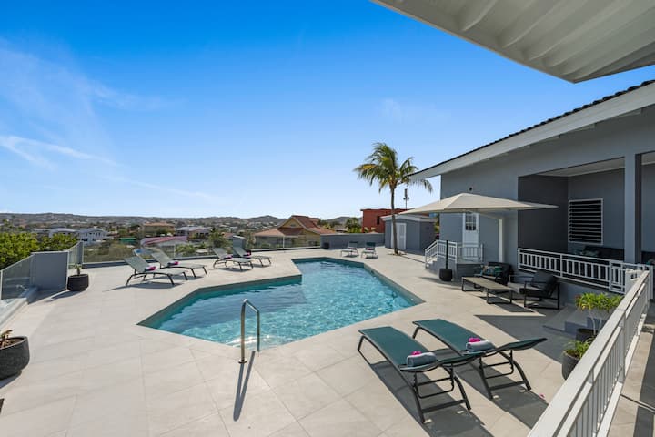 Villa Met Zwembad, Rust En Adembenemend Uitzicht - Curazao