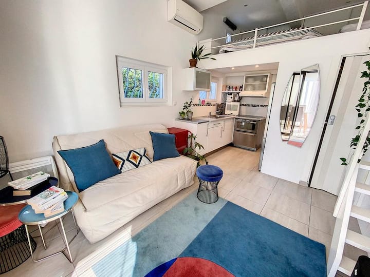 Joli Studio En Villa Jardin - Saint-Laurent-du-Var