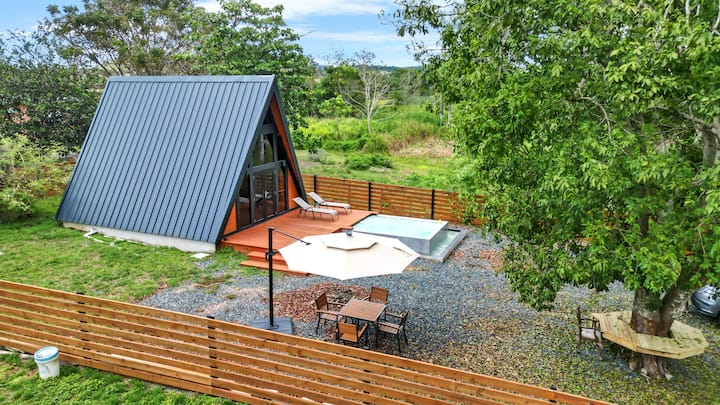 Africa787 | A-frame Wood House W/pool @ Lajas - Lajas