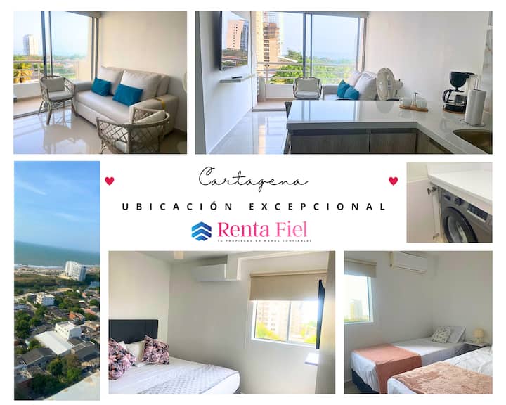 New Apartment With Ocean View – 5min Walled City - Cartagena de Indias