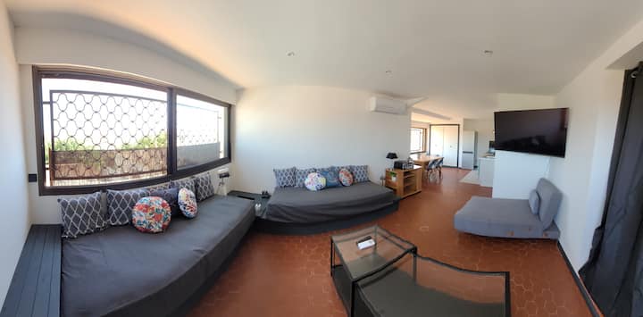 Grand T4 Jardin, Parking, Centre - Sérignan