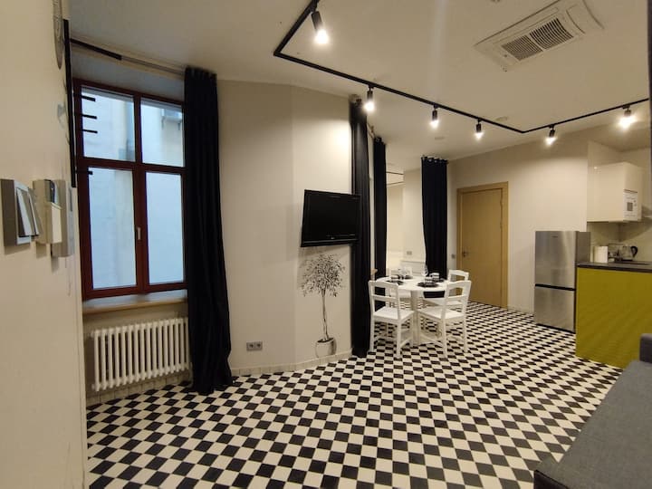 Chessboard Apartment In Old Town - Riga