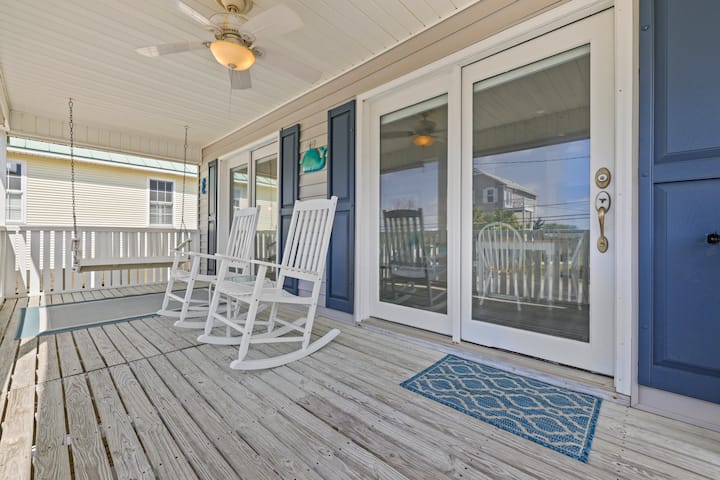 Shell Shack - 3 Bed House With Beach Steps Away! - Carolina Beach