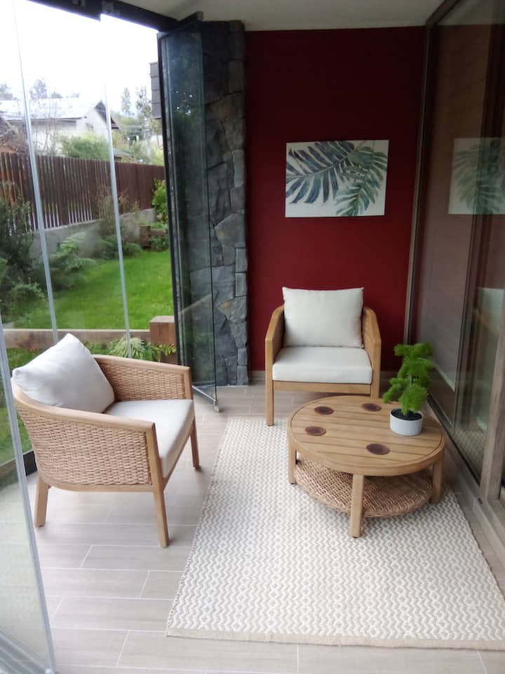 Moderno Depto Terraza Privada Y Estacionamiento - Pucón