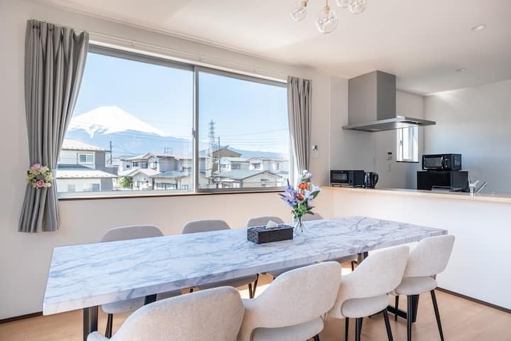 炭火Bbq|富士山の絶景ビュー|プライベート空間|private House Sora - Lake Kawaguchi