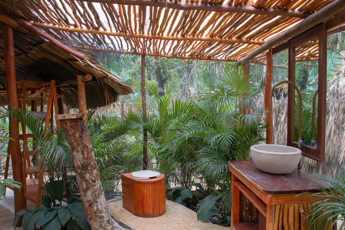 Ixchel – Jungle Sanctuary Stay - Cabins for Rent in Tulum, Quintana Roo ...