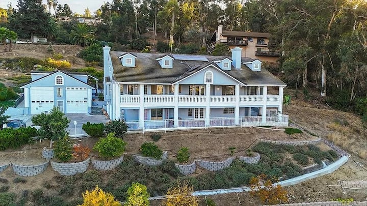 Scenic Hilltop Mansion | Classic Colonial Charm - El Cajón, CA