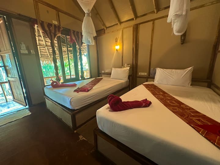 Rustic Bamboo Twin Bungalow Phi Phi - Ko Phi Phi Don