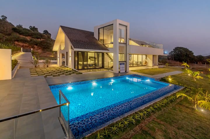 3 Bedroom Pool Villa With Skylight Near Morbe Dam - Matheran