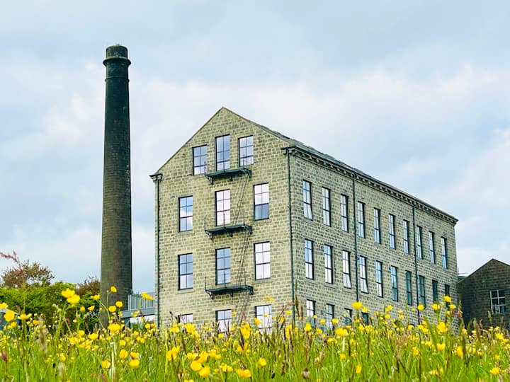 Grade 2 Listed Mill  Conversion - Double Room - ヘブデン・ブリッジ