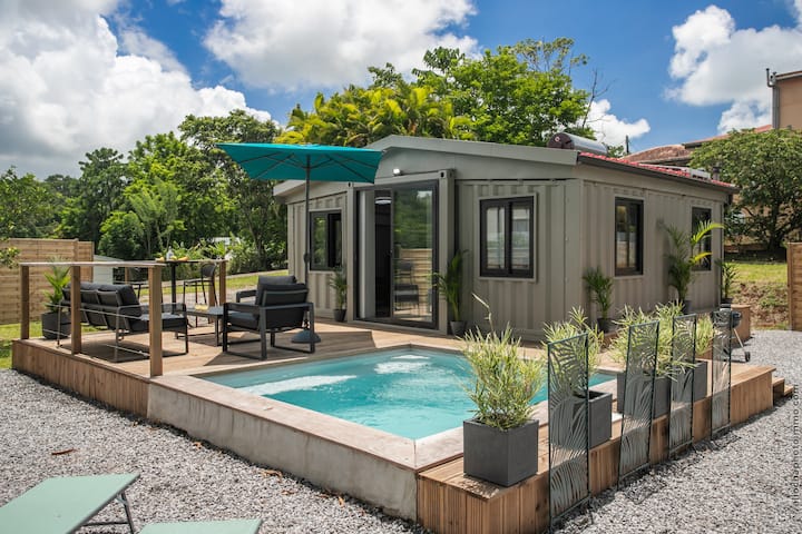 Ecochic Bungalow Bungazur Nature & Piscine Privée - Martinique