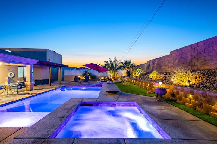 Flamingo Oasis! Pool-heated Spa- Pet Friendly - Lake Havasu City, AZ