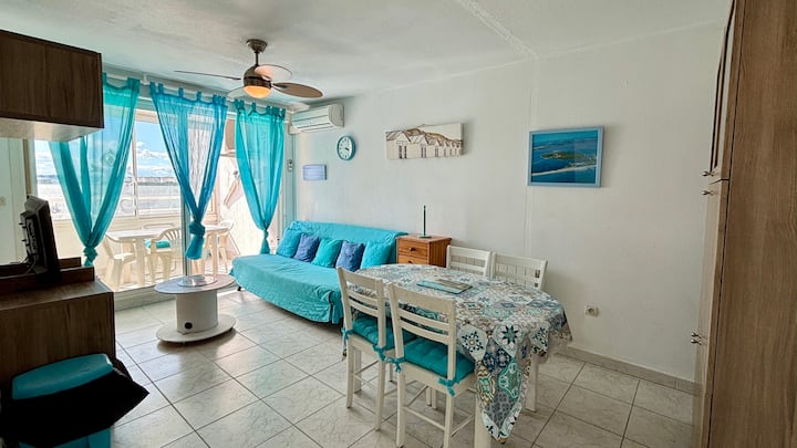 T2 Lumineux - 4 P. Proche Plage, Clim, Belle Vue - Frontignan