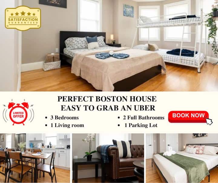 558/3 - 3br Boston | Renovated Nest Near Aquarium - Dorchester, MA