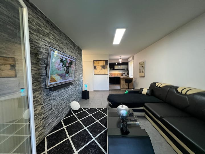 T2 Cosy Et Rénové Avec Terrasse - Proche De Lyon - ibis Lyon Carre De Soie