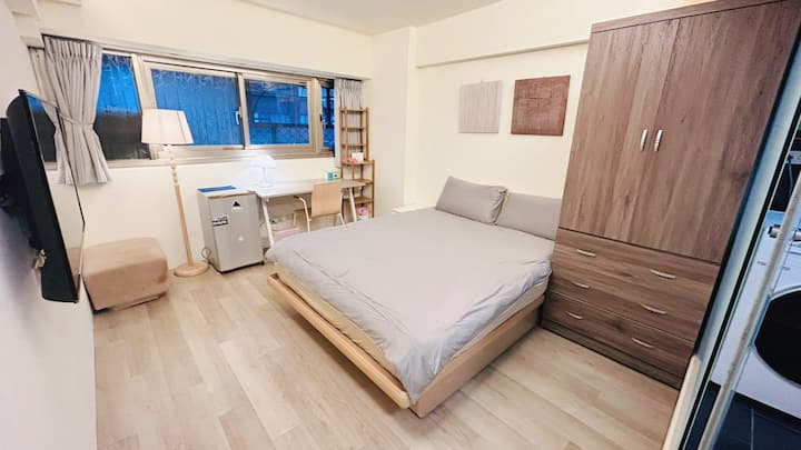 Zxe-704捷運後山埤站/松山火車站/饒河夜市/五分埔/台北101/電梯/2人1房1衛 - Keelung City