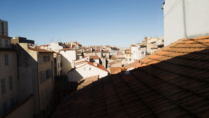 Charmant Duplex - Vue Sur Les Toits Marseillais - Marseille