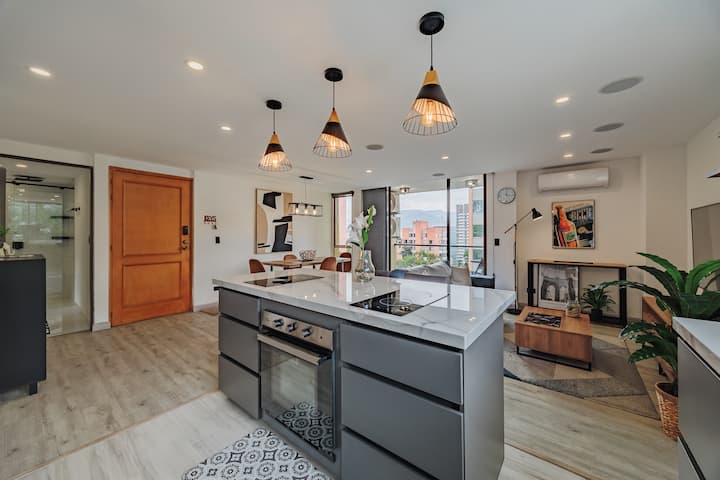 |Ep| 2br/w City Views Apt W/office - Medellín