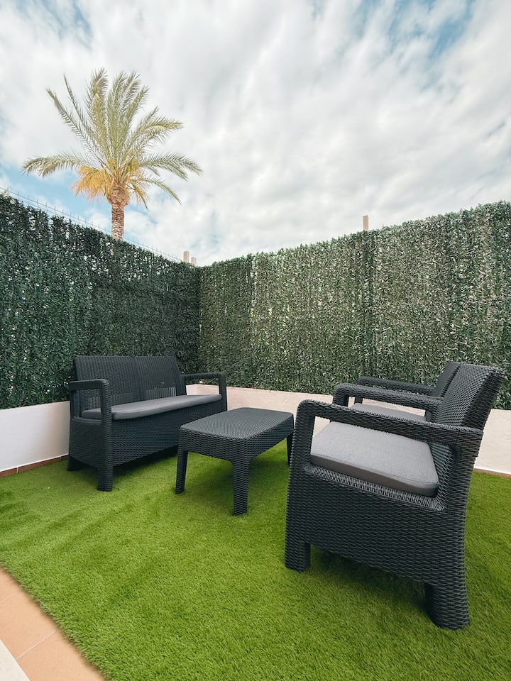 Apartamento Con Jardín, Aa Y Parking Incluido - Vera