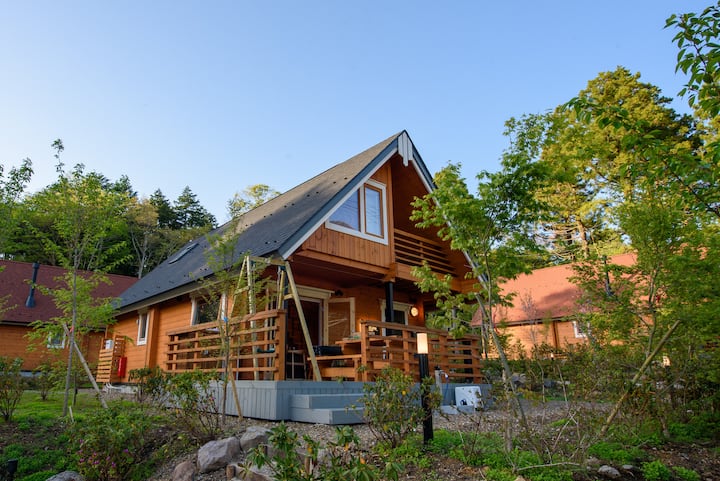 【Hinoki】【箱根】新築ログハウス　天然温泉　レンタルBbq　キッズスペース　自然の中で休息を - Hakone