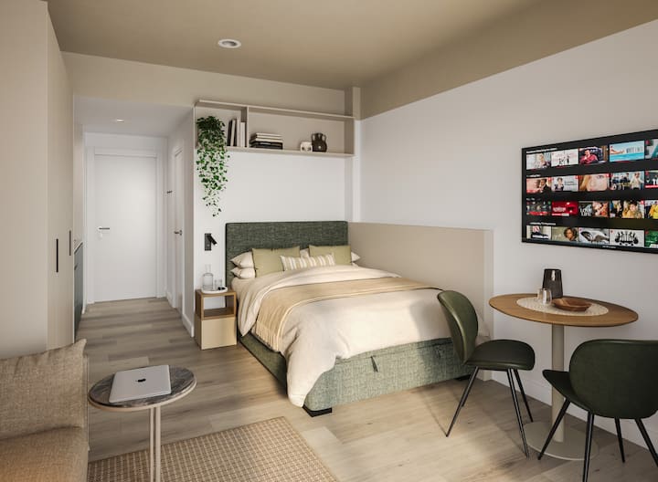 Estudio Corta Estancia Vista Jardín - Alcobendas