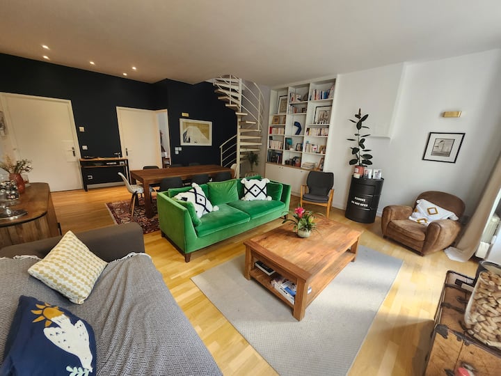 Grand Duplex, 5 Chambres, 9 Pers., Croix-rousse - Lyon