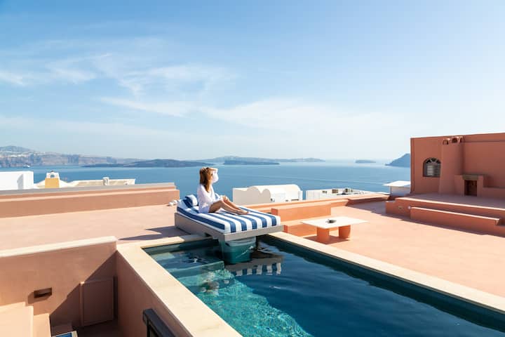 Villa Oro-2bdr Caldera View With Pool-adults Only - Oya