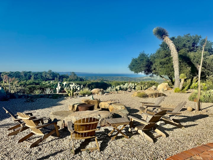 Ocean View Retreat On 8 Acres In Santa Barbara - 聖塔芭芭拉