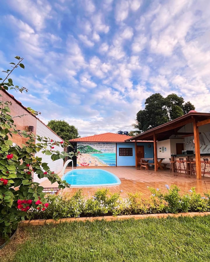 Casa Azul Recantodomachadosetiba - Guarapari