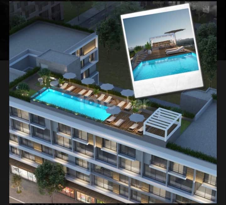 Girne Merkez, 1 Yatak Odalı Havuzlu Bluepalm Site - Girne
