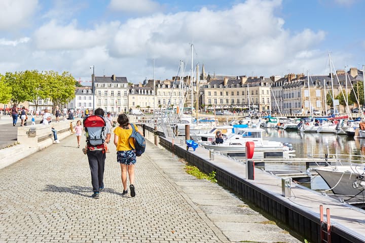 Agréable T4 80 M2  Terrasse-4/6 Pers Linge Inclus - Vannes