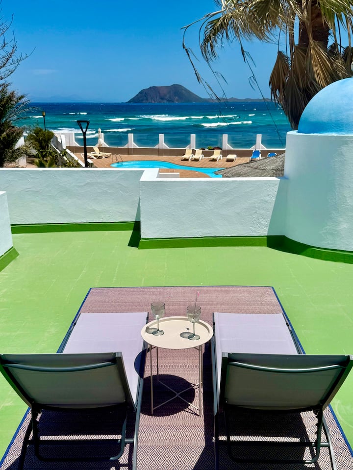 Casa Geranio, Frontbeach, Piscina, Corralejo - Corralejo